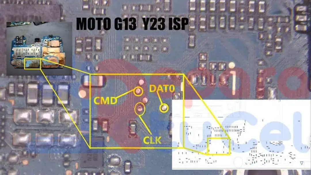 MOTOROLA G13 Y23 ISP PINOUT