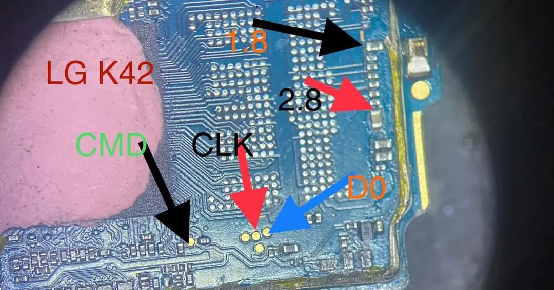 LG K42 ISP PINOUT