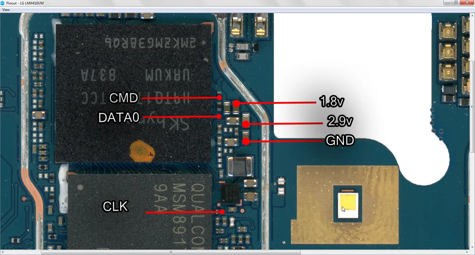 LG X410UM ISP PINOUT