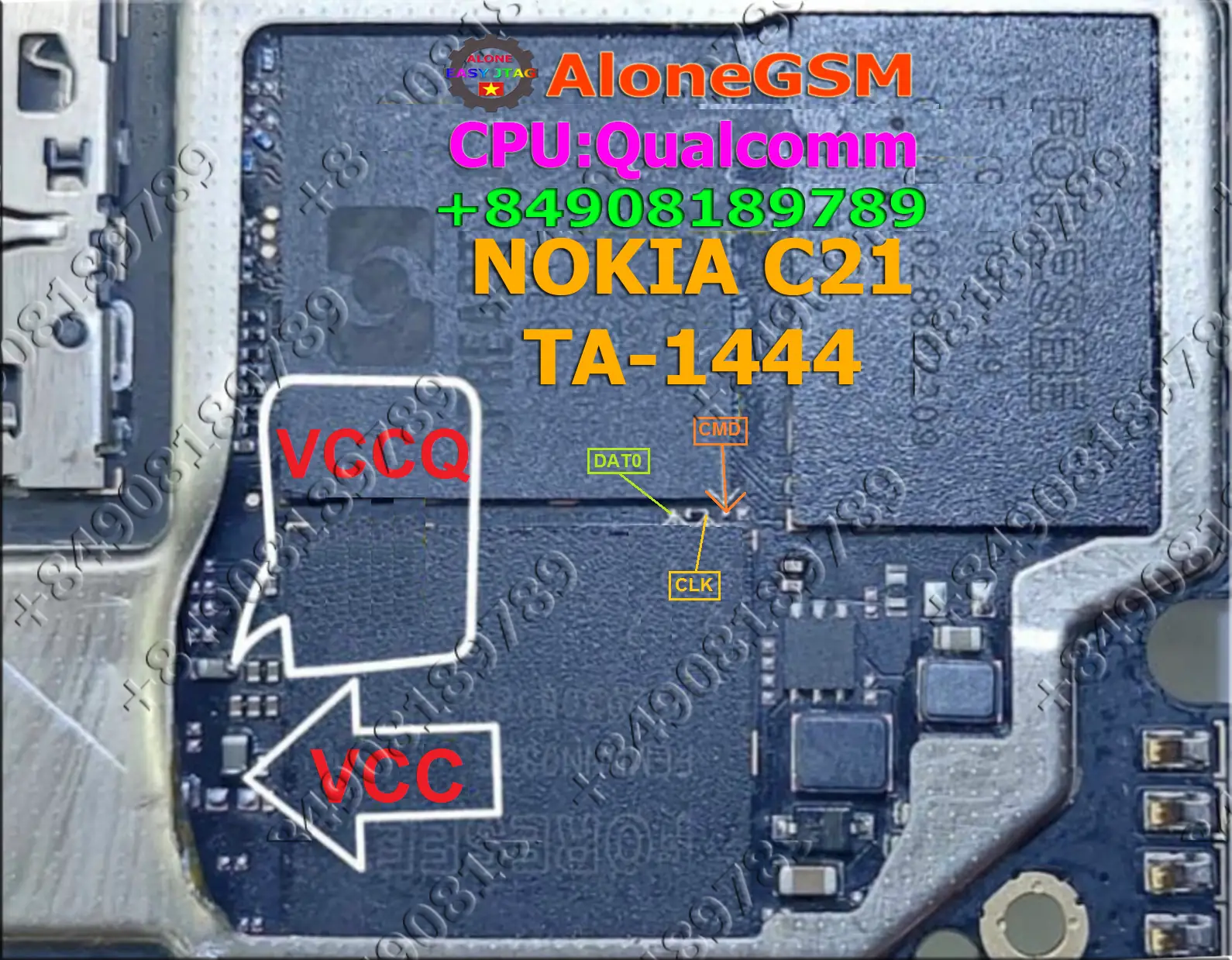 NOKIA C21 TA-1444 ISP PINOUT
