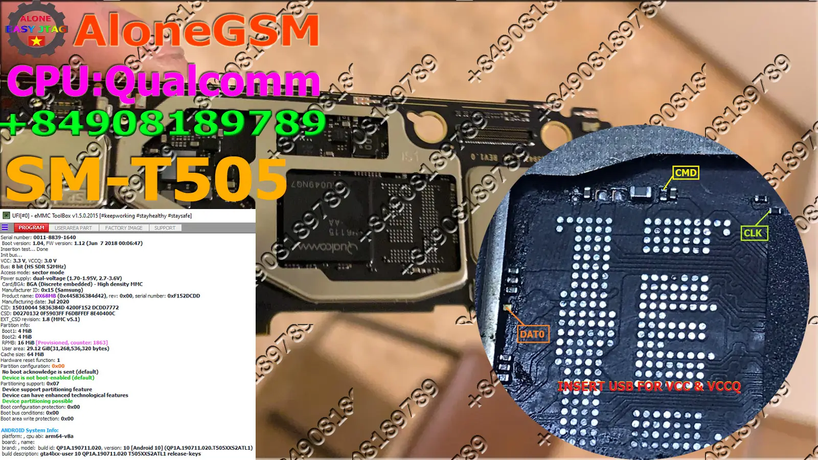 T500 T505 ISP PINOUT